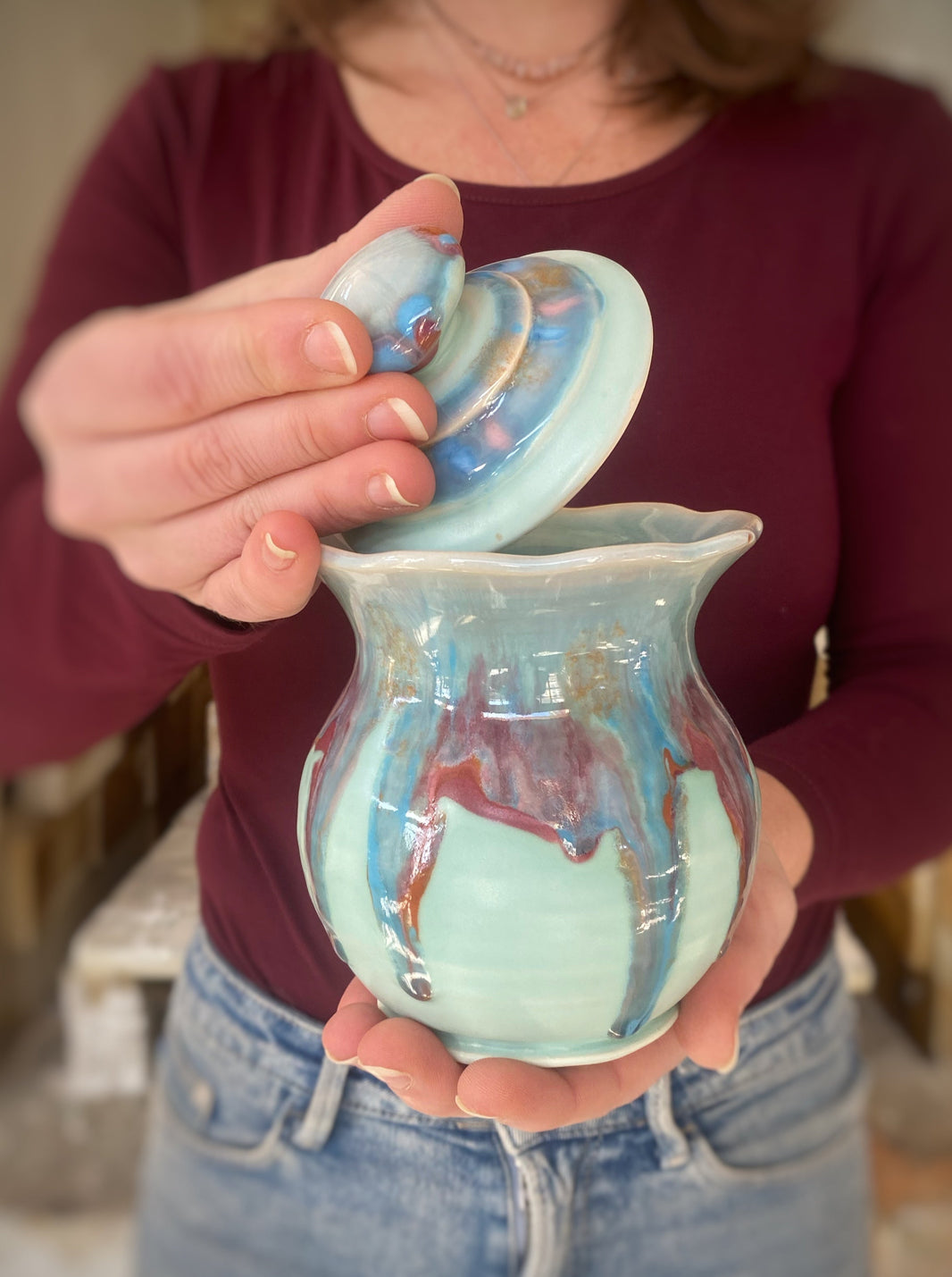 Scalloped Rim Jars – Lasser Ceramics